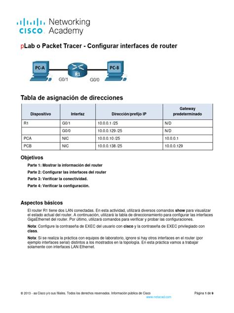 Práctica 12 Configure Los Interfaces Del Router Seccion 24 V2 Llamuca