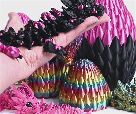 3d Printed Dragons Fidget Toys Fully Articulated Turtle Creations