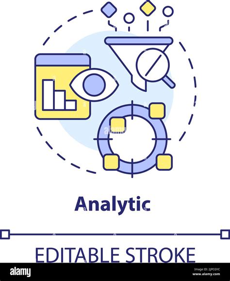 Analytic Concept Icon Stock Vector Image And Art Alamy