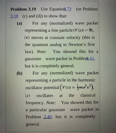Solved Problem 3 19 Use Equation 73 Or Problem 3 18 And