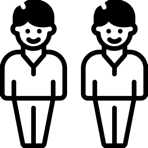 Solid Icon For Twins 34551461 Vector Art At Vecteezy