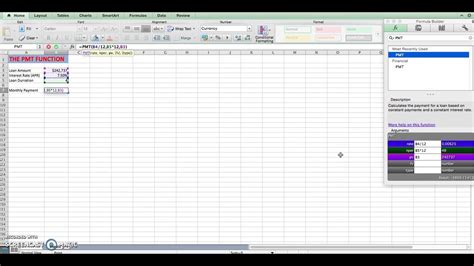 How To Use The Pmt Function In Excel Youtube