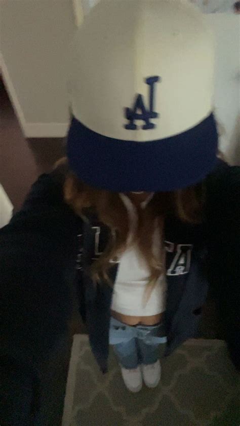 Dodger Girl In 2025 Girls Baseball Outfit Dodgers Girl Outfits With Hats