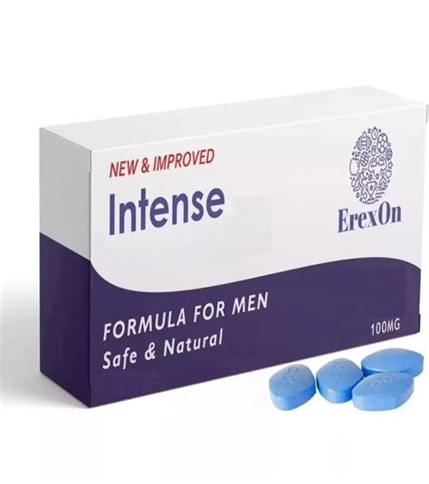 Intense 50 Tablets 100mg Herbal Supplement For Men Brand Erexon £