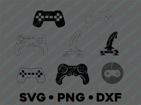 Video Game Controller Bundle SVG PNG DXF Joystick Gamepad Etsy