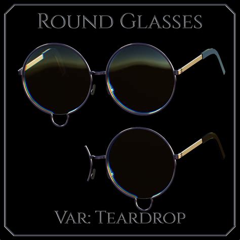 Teardrop Round Glasses