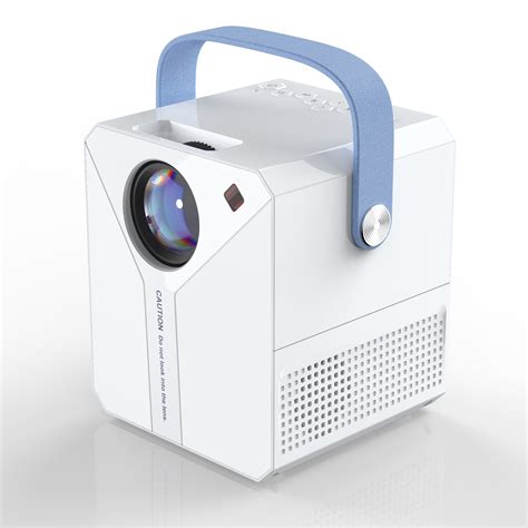 mini potable projector new design with handle and built in speaker