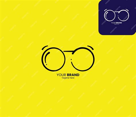 Premium Vector Minimalist Glasses Logo A Clean And Minimalist Logo