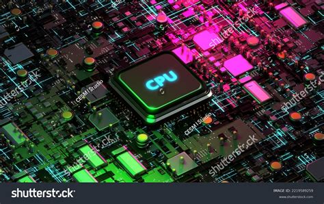 Cpu Modern Processor Motherboard Computer Chip Stock Illustration 2219589259 Shutterstock