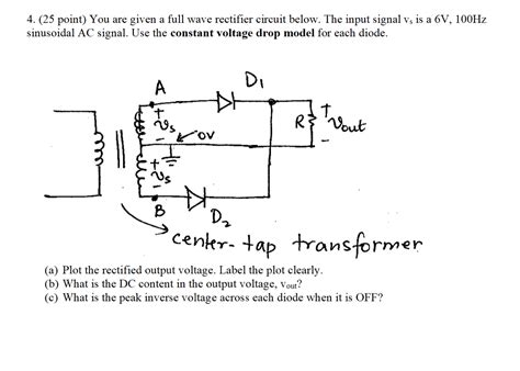 Solved 3 25 Points For The Circuit Below Plot The