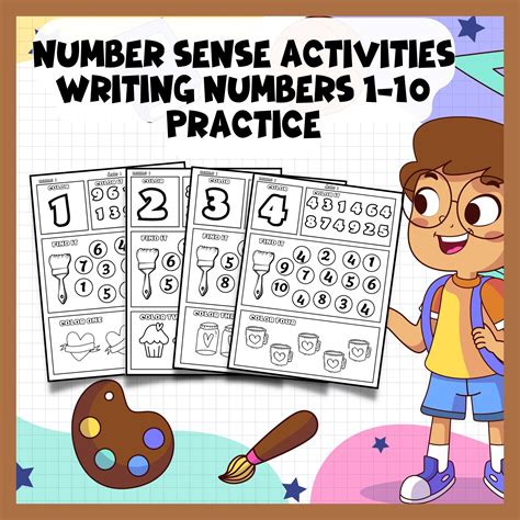 Number Sense Activities Writing Numbers 1 10 Practice Made By Teachers