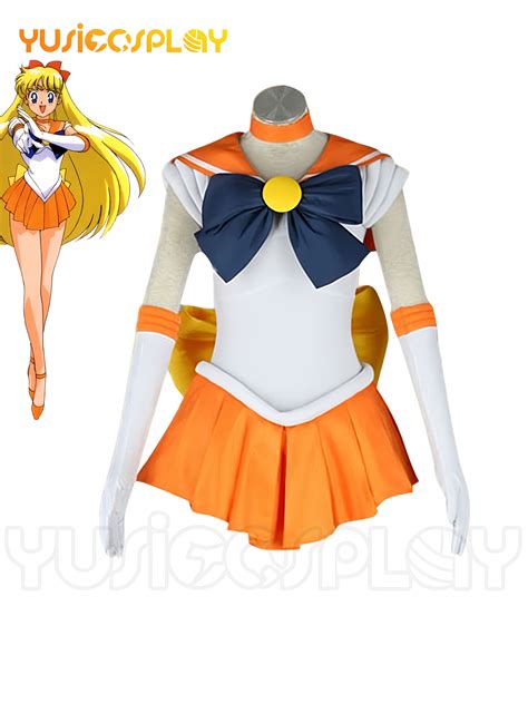 Sailor Moon Minako Aino Sailor Venus Cosplay Costume Yusicosplay