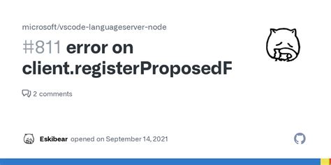 Error On Client Registerproposedfeatures Issue Microsoft Vscode Languageserver Node