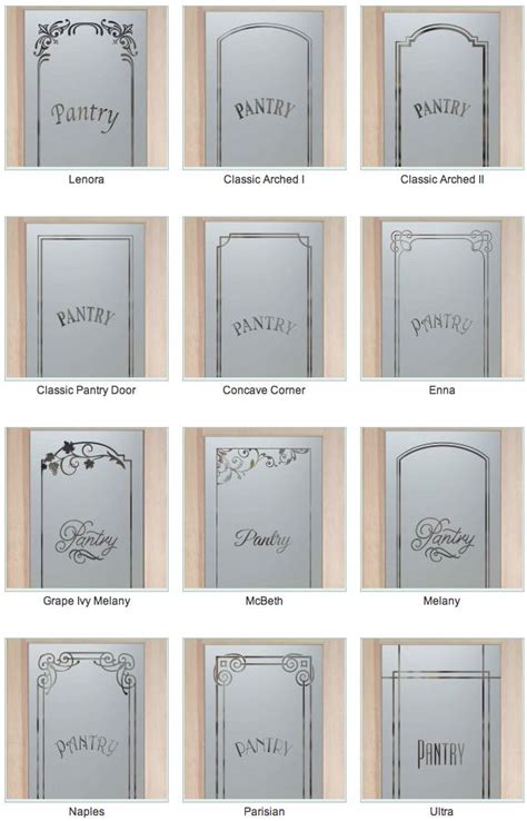 Pantry Doors With Frosted Glass Glass Designs