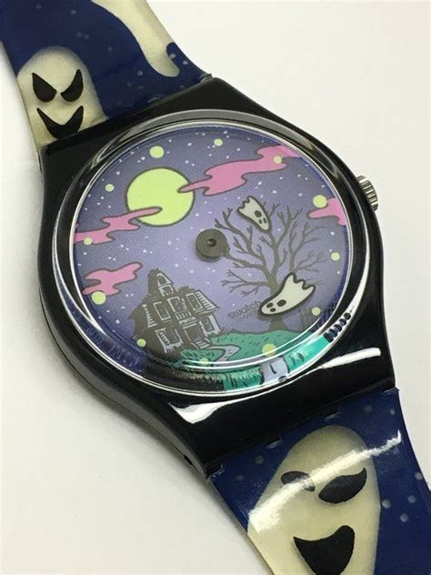 Halloween Swatch Watch Geisterstund Gb192 Pack Tombstone Packaging Glow