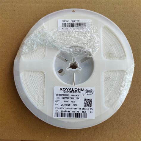 Smd Resistor 0805 รีซิสเตอร์ชิป Smd 0805 ชิปตัวต้านทาน 10r 75r 330r 1k 5 6k 10k 47k 100k