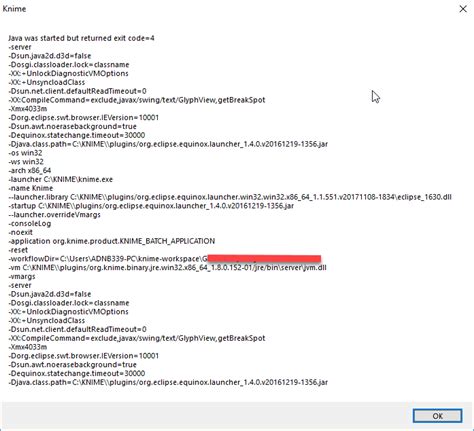 Knime Cmd Batch Execution Error Knime Analytics Platform Knime Community Forum