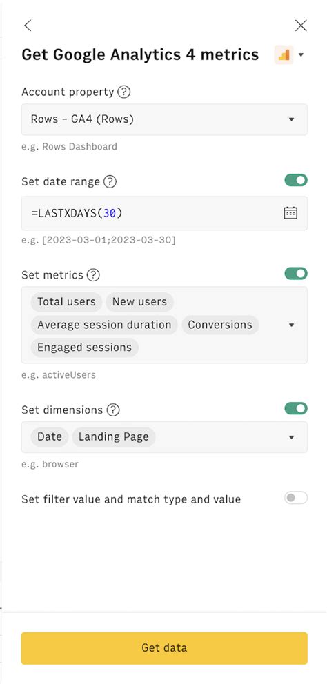 Engaged Sessions Rows