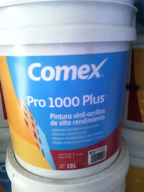 Pintura Comex Pro 1000 Plus Blanco 19lts 90000 En Mercado Libre