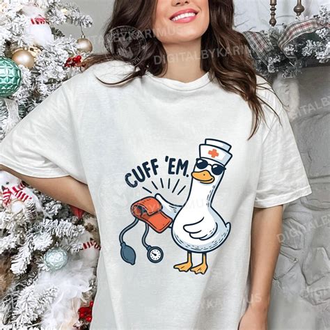 Funny Goose Nurse Clipart Er Rn Png Digital Download Etsy