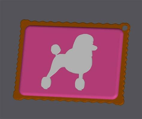 Файл Stl Печенье с пуделем Барби・3d печатная модель для загрузки・cults