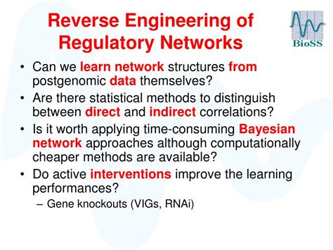 Ppt Reverse Engineering Gene And Protein Regulatory Networks Using