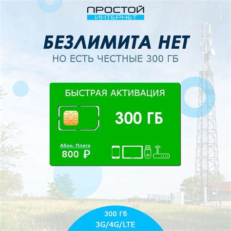 Тариф "Безлимита нет", но есть честные 300 Гб для модема / роутера ...