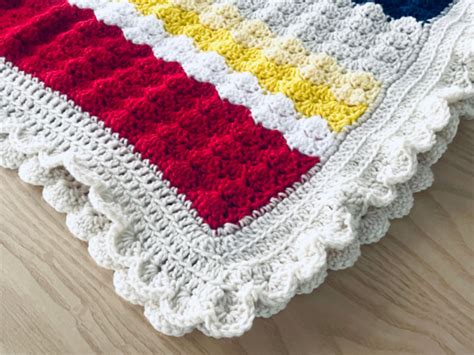 Free Crochet Pattern Classic Shell Stitch Afghan Sew Nikki