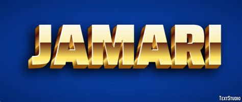 Jamari Golden 3d Text Effect Generator