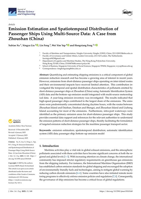 Pdf Emission Estimation And Spatiotemporal Distribution Of Passenger
