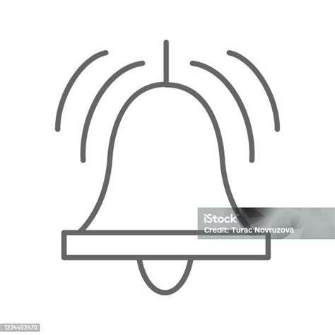 전화 벨 얇은 라인 아이콘 배달 기호 흰색 배경에 벨 벡터 기호를 울리는 모바일 개념 및 웹 디자인에 대한 개요 스타일의 알람 또는 알림 아이콘 벡터 그래픽 가냘픈에 대한