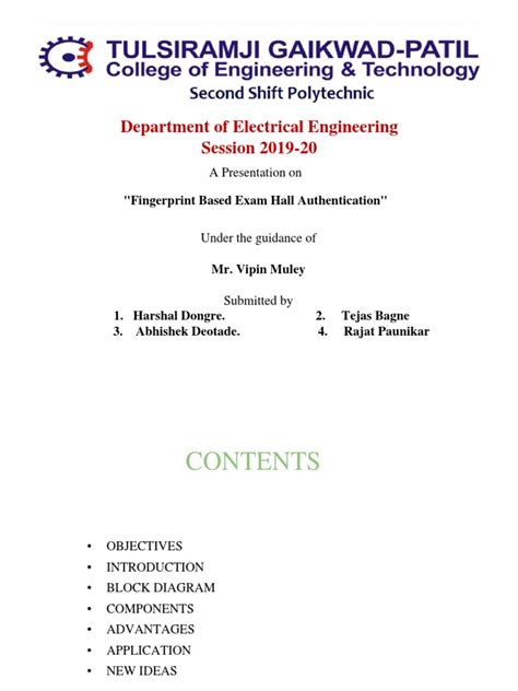 Fingerprint Based Exam Hall Authentication System Pdf Rectifier