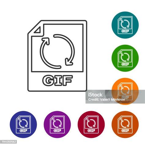 灰色  檔文檔圖示下載  按鈕線圖示隔離在白色背景 檔符號在顏色圓圈按鈕中設置圖示向量插圖向量圖形及更多檔案格式圖片 Istock