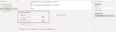 Create Custom Function To Get Two Dates Difference Sql Bi Tutorials