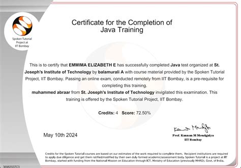 Emmima Elizabeth On Linkedin Hey Guys Excited To Share That Ive Completed The Java Test