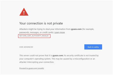 Как Исправить Ошибку Браузера Errcertauthorityinvalid