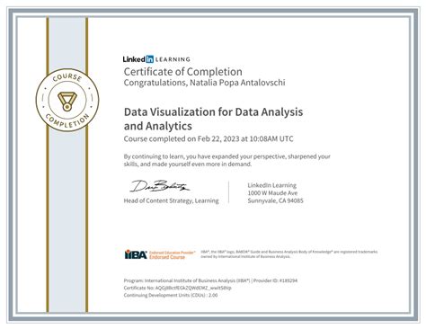 Natalia Popa Antalowski On Linkedin Certificate Of Completion