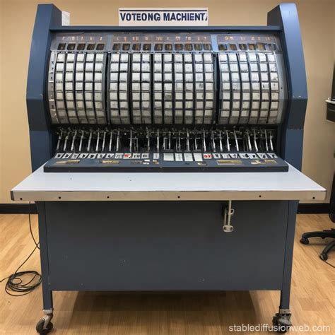Voting Machine With Multiple Levers And Controls Stable Diffusion Online