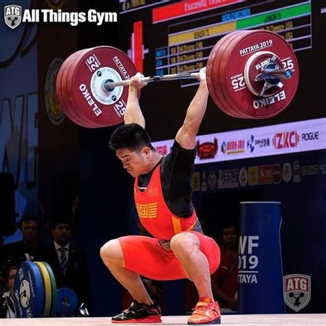 Shi Zhiyong 73kg 190kg Power Clean And Squat Jerk R Weightlifting