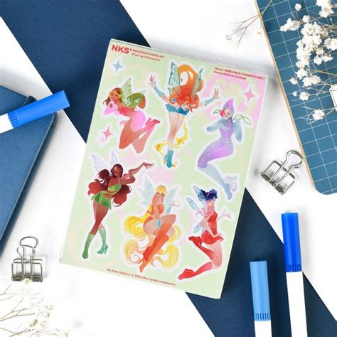 Наклейки Винкс Winx стикеры Nks Mini купить в интернет магазине