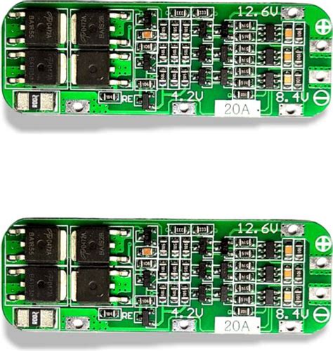 Universal Hub 3s 20amp Cell Bms 18650 Lithium Battery Protection Board 3s 20a 12 6v 2pcs