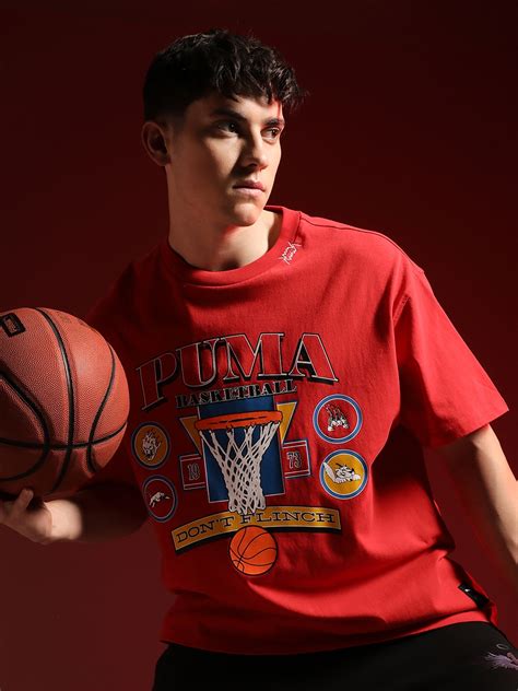 Buy Puma Crowd Craze Printed Drop Shoulder Sleeves Pure Cotton