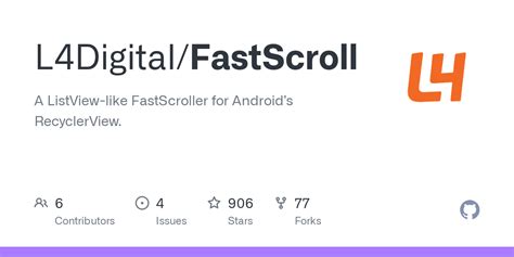 Github L4digitalfastscroll A Listview Like Fastscroller For Androids Recyclerview