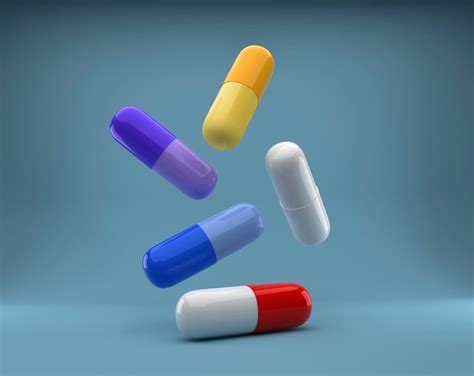 Premium Photo A Group Of Antibiotic Capsules Falls Health Care And
