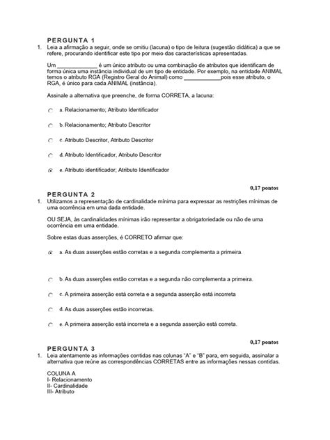 As Modelagem De Dados Unidade 4 Pdf