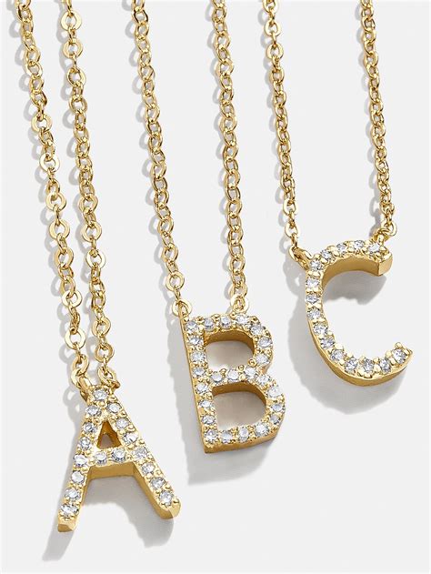 14k Gold Diamond Initial Necklace 14k Gold Diamond Necklace Baublebar