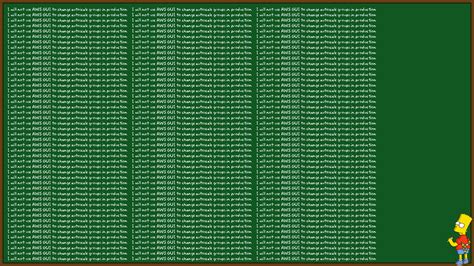 Bart Simpson Blank Chalkboard Bart Simpson Blank Chalkboard