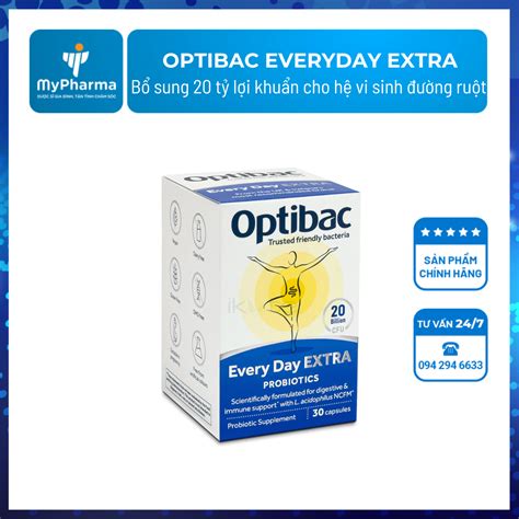 Optibac Everyday Extra Bổ Sung 20 Tỷ Lợi Khuẩn Cho Hệ Vi Sinh đường