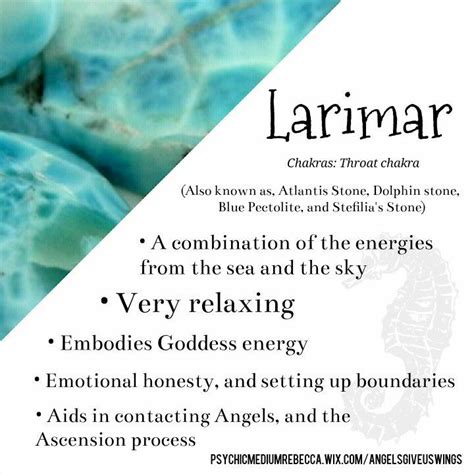 Larimar Crystal Meaning Crystals Healing Properties Crystal Healing