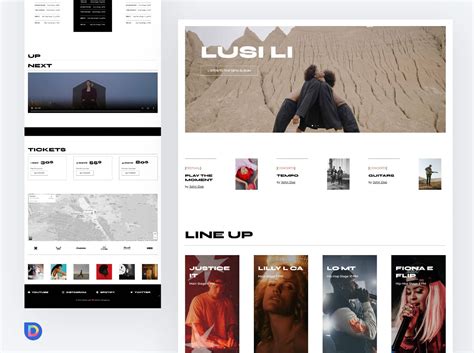 music festival divi landing page uxdivitemplates